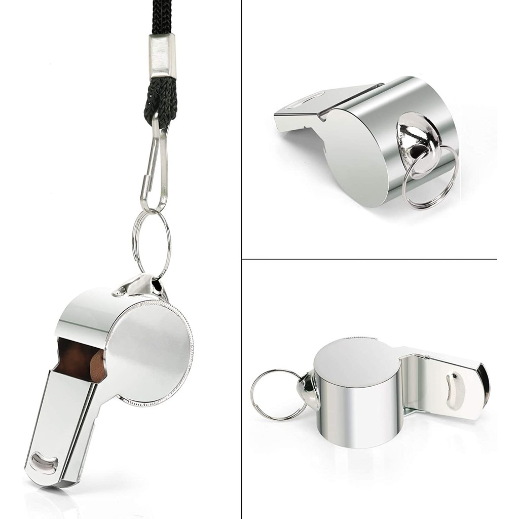 Seedopia Sport Referee whistle, Stainless Steel Super Loud Sports ...