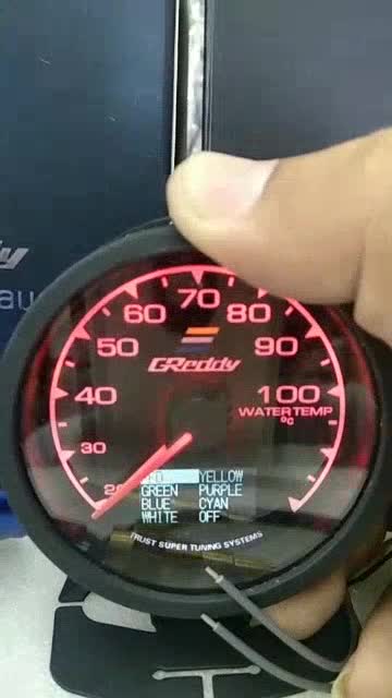 เกจวัดความร้อน Greddy 2 in 1 สามารถวัด watertemp. และ volt ได้ ตัวหน้า ...