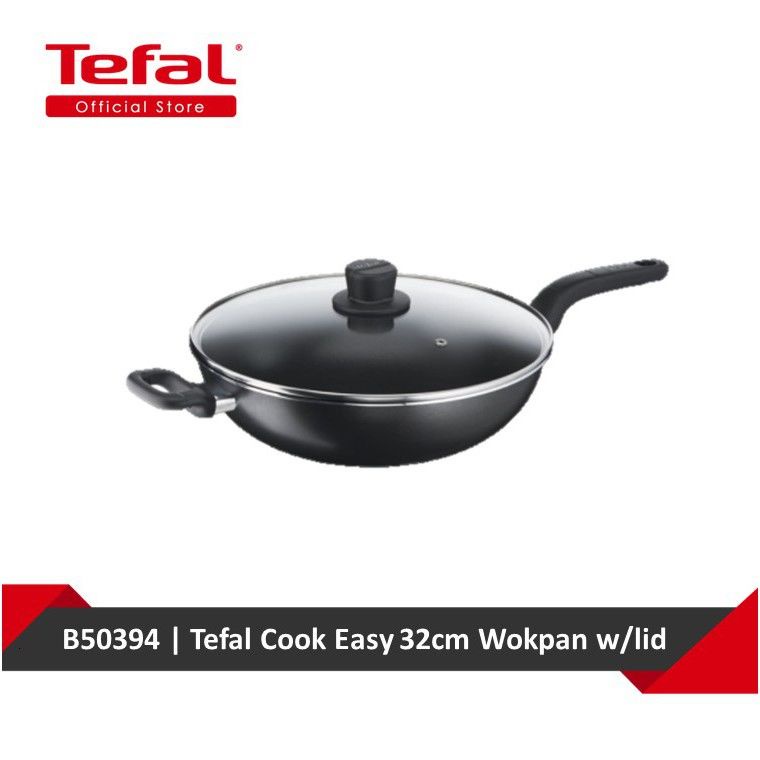 ข้อเสนอพิเศษ Tefal Cook Easy 32cm Wokpan w/lid B50394 | Shopee Thailand