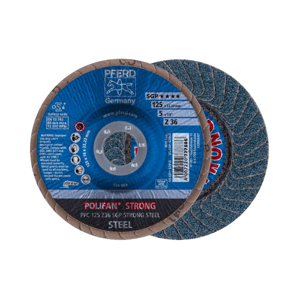 Pferd กระดาษทรายเรียงซ้อน ตราม้าลอดห่วง รุ่นเจียรหนัก POLIFAN STRONG ...