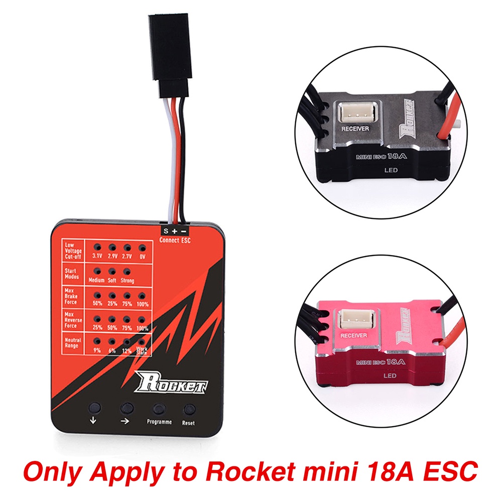 การ์ดโปรแกรม สําหรับ Rocket Turbo TS160 Hobbywing XeRun EzRun QuicRun ...