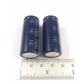 3ชิ้น 15000UF 16V 85’c ขนาด 18x41 mm. ยี่ห้อ Fujicon Capacitor ...