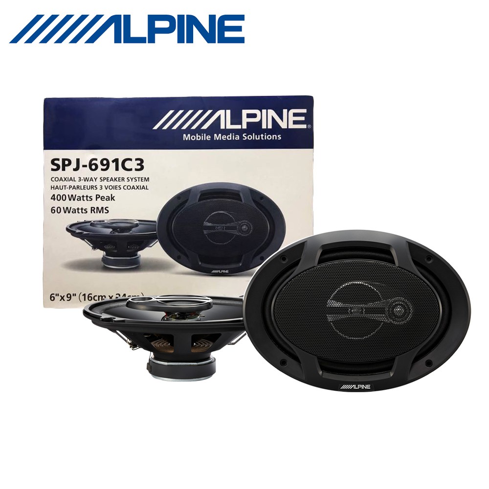 Alpine SPJ-691C3 Alpine 6 x 9 Inches Coaxial 3-Way Speaker | Shopee ...