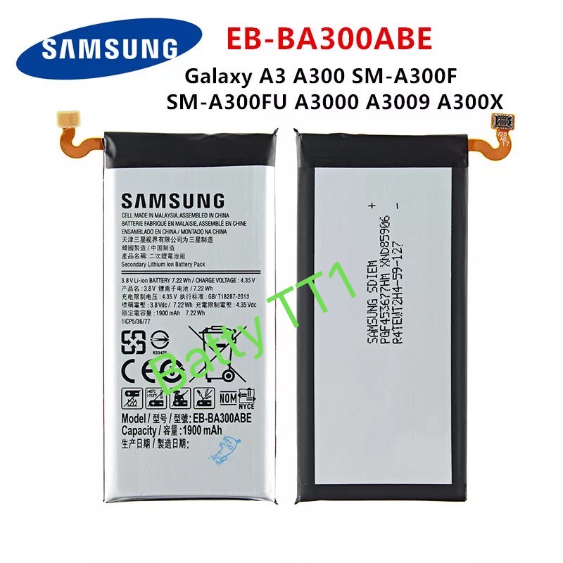 แบตเตอรี่ Samsung Galaxy A3 2015 A300 SM-A300F SM-A300FU EB-BA300ABE ...