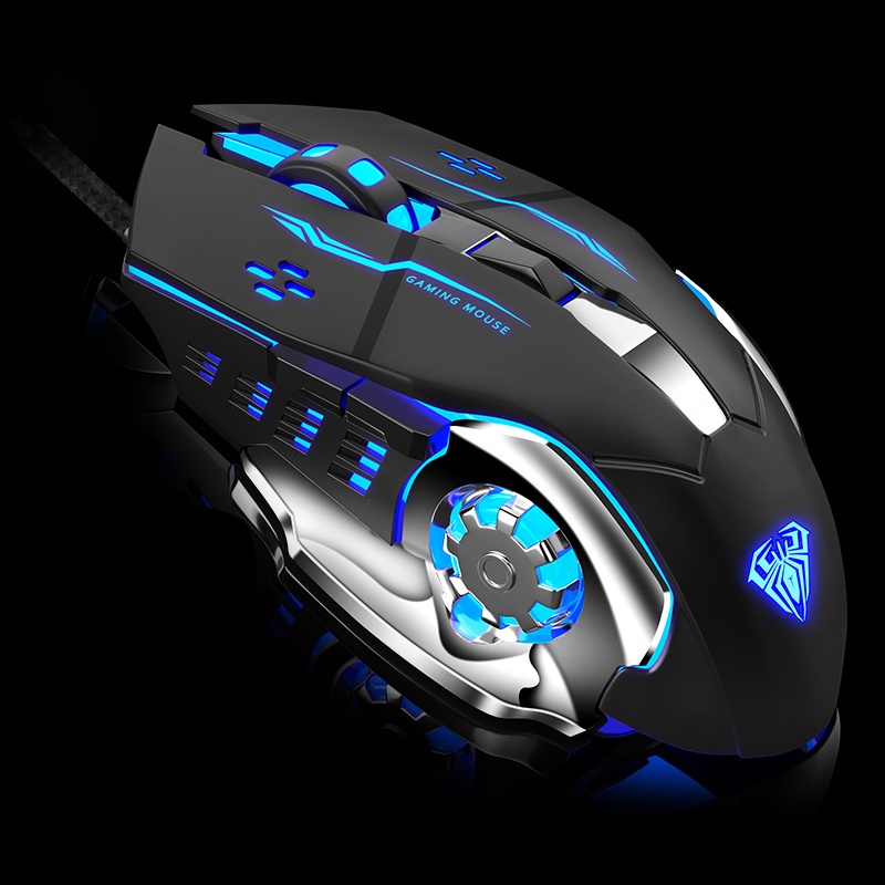 Aula S20 เมาส์เกมมิ่งมีสาย 6 คีย์ ความเร็ว 4 ระดับ DPI มีไฟแบ็คไลท์ LED ...