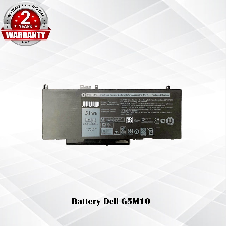 Battery Dell G5M10 / แบตเตอรี่โน๊ตบุ๊ค รุ่น E5450 E5470 E5270 E5550 ...