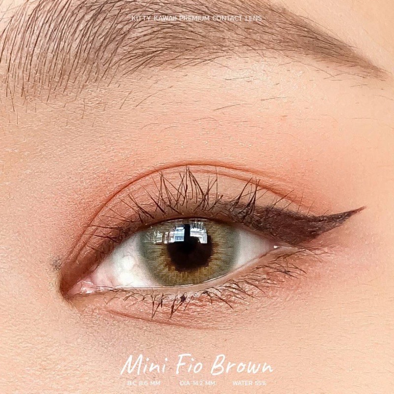 Mini fio brown พร้อมส่งค่าสายตา (kittykawaii) | Shopee Thailand