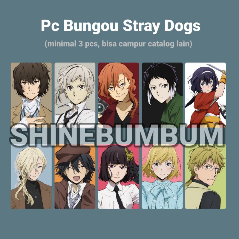 โฟโต้การ์ดอนิเมะ Bungou Stray Dogs (2 ด้าน) | Shopee Thailand