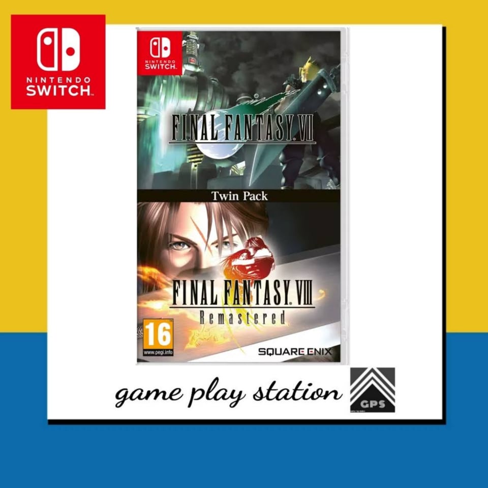 nintendo switch final fantasy vii - viii twin pack ( english zone 2 ...