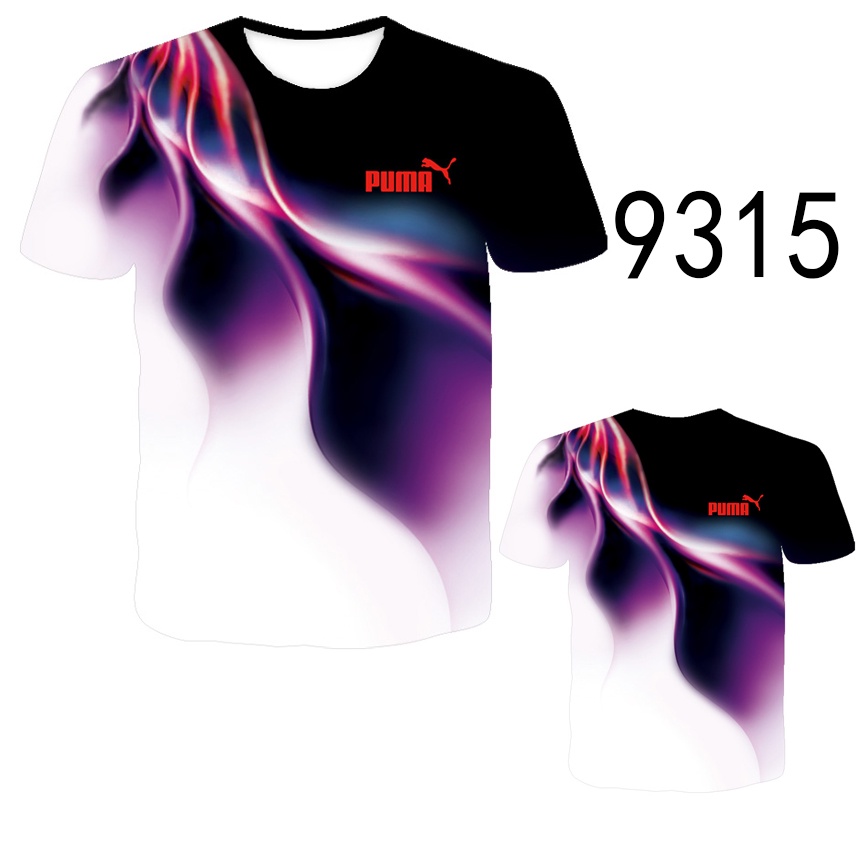 เสื้อยืดคอกลม แขนสั้น พิมพ์ลาย PUMN 3 มิติ สวมใส่สบาย ระบายอากาศได้ดี ...