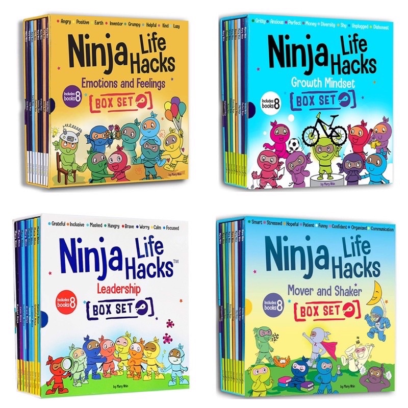 Ninja Life Hacks box set 4 Collections หนังสือภาษาอังกฤษ ส่งเสริมทักษะ ...