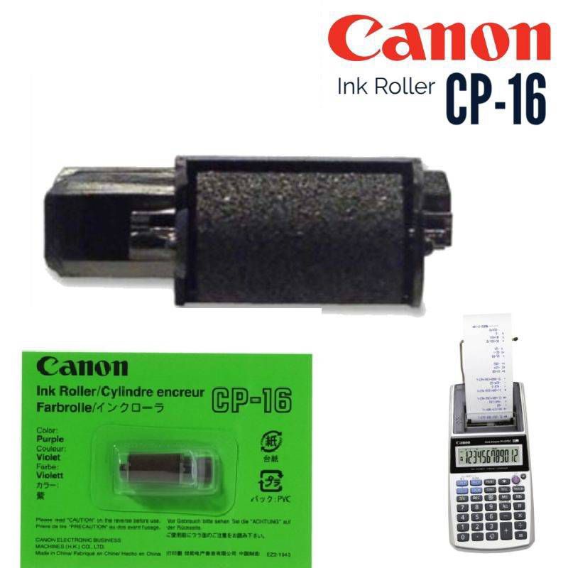 ผ้าหมึกเครื่องคิดเลข CP-16 Canon หมึกสีน้ำเงิน #ใช้แทน Ink Roller CASIO ...