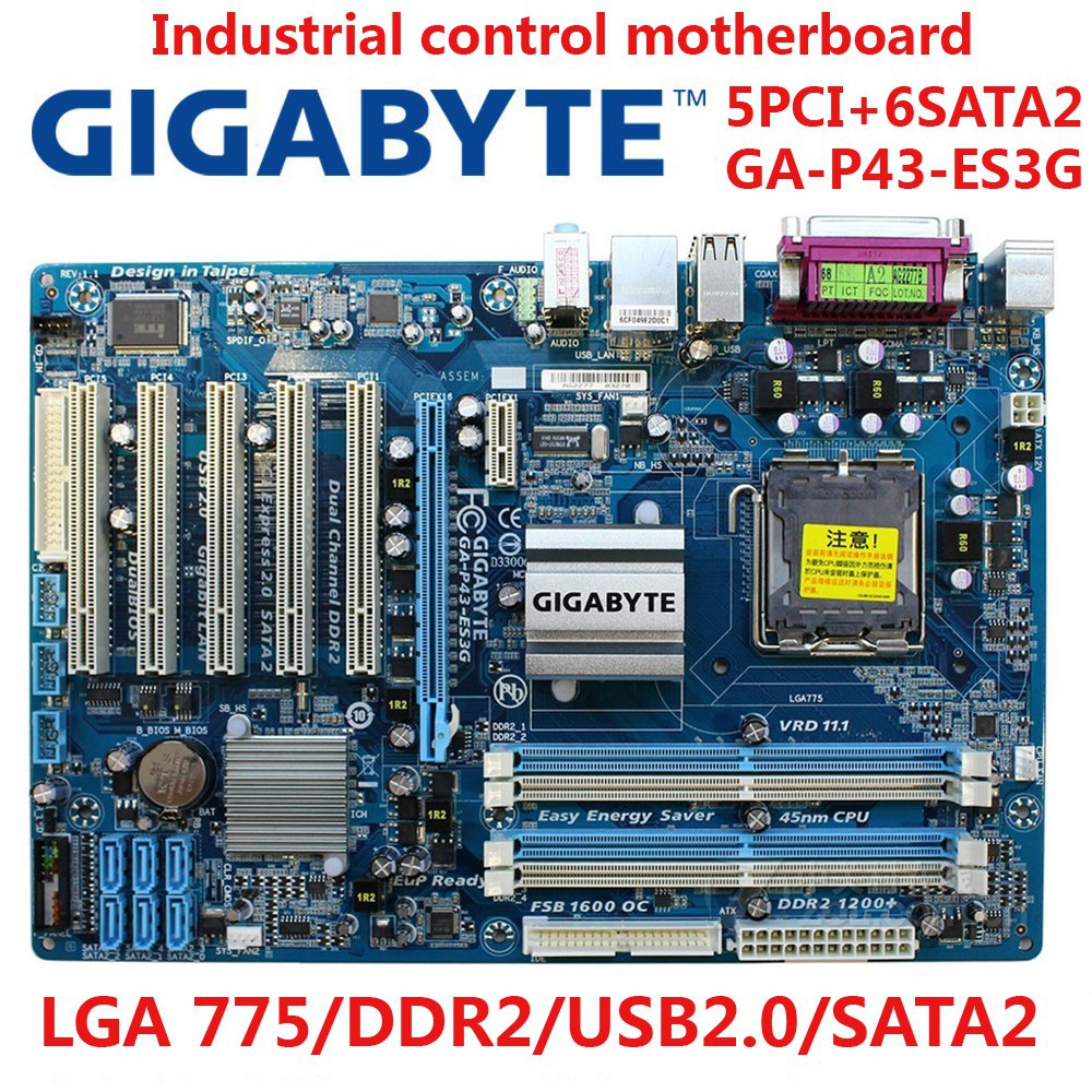 Asus MSI Giga G45 G43 P43 P45 G41 LGA 775 เมนบอร์ด DDR2 DDR3 ATX ...