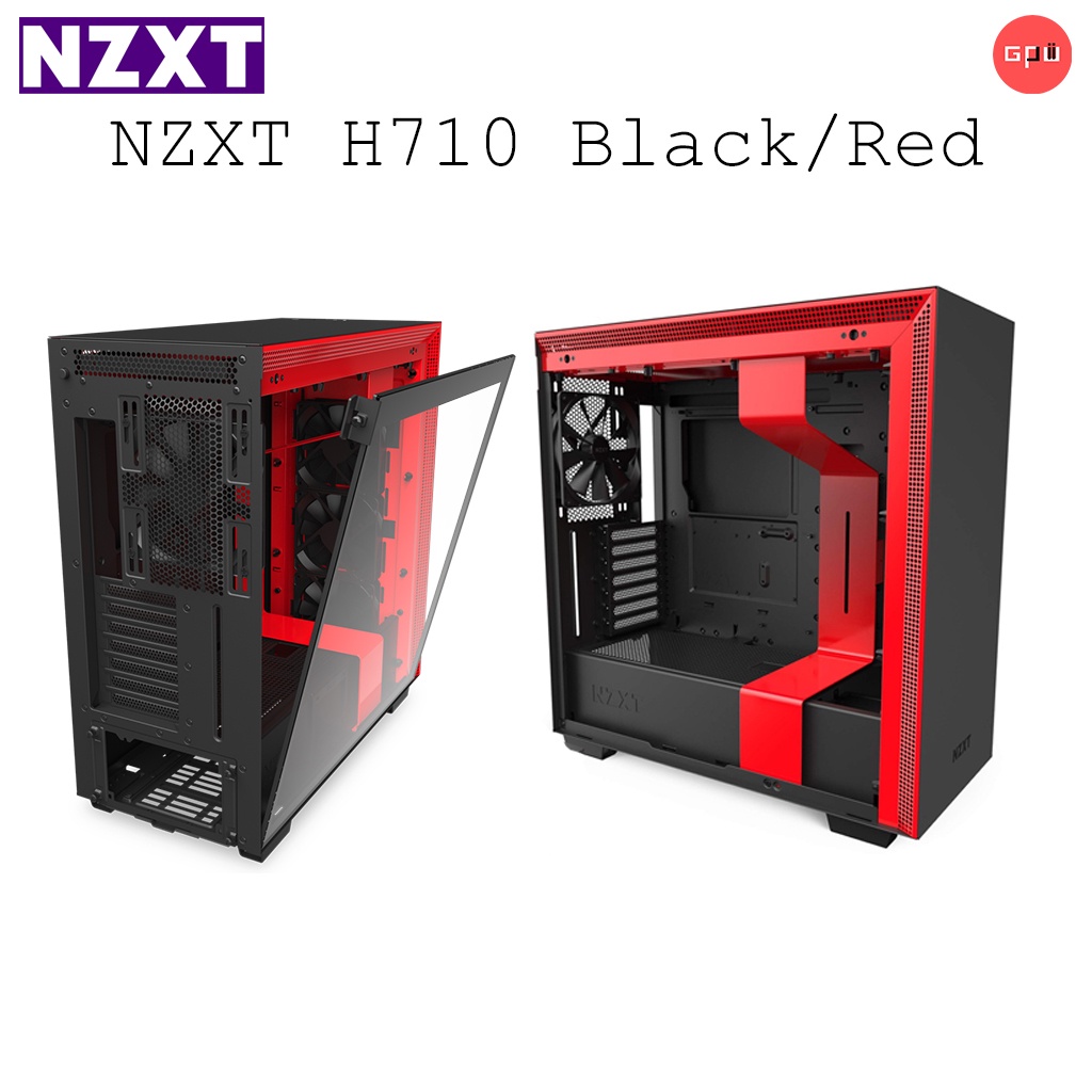[case] NZXT H710 (back / back) (black/white) (black/red) ประกัน2ปี ...