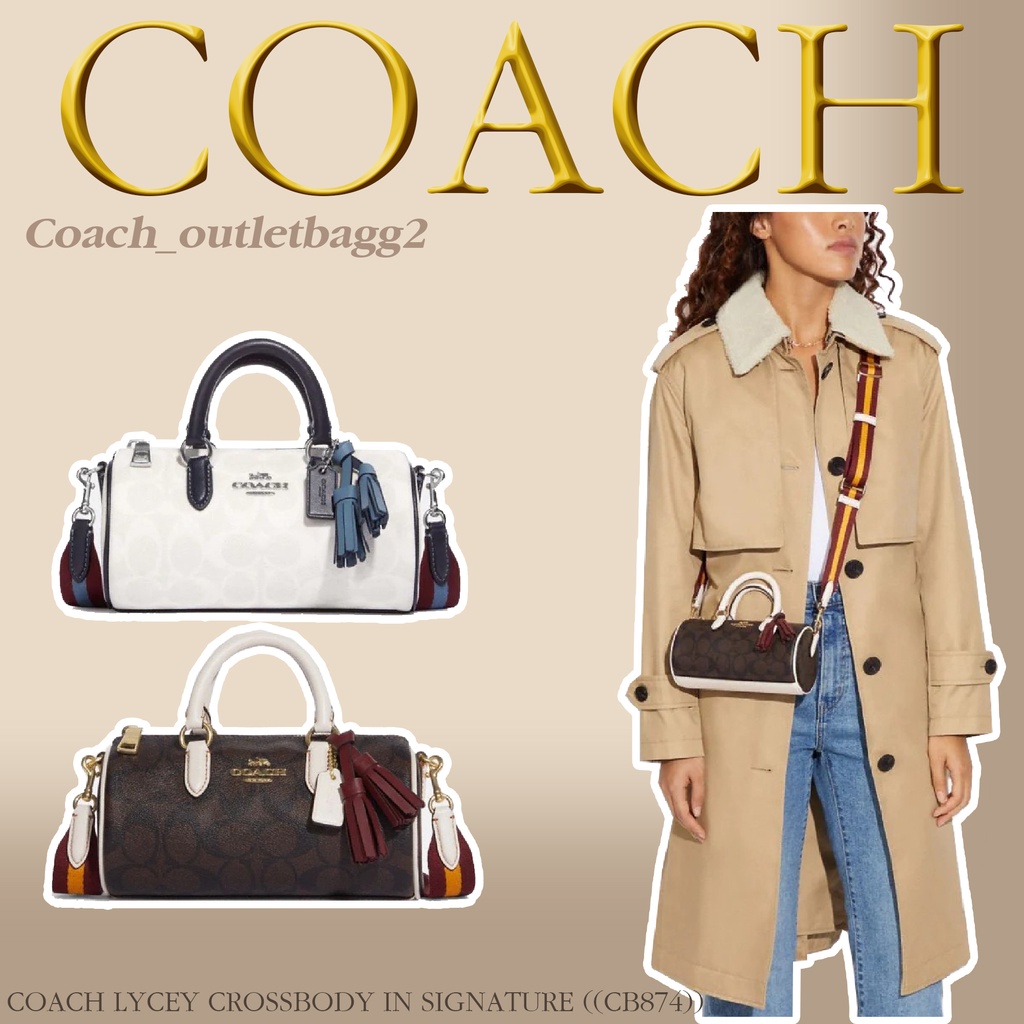 COACH LYCEY CROSSBODY IN SIGNATURE ((CB874)) | Shopee Thailand