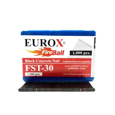 ตะปูยิงคอนกรีต EUROX รุ่น FST ลูกแม็ก ปืนลม ชนิด ขาเดี่ยว(ลูกสีดำ) | Shopee Thailand