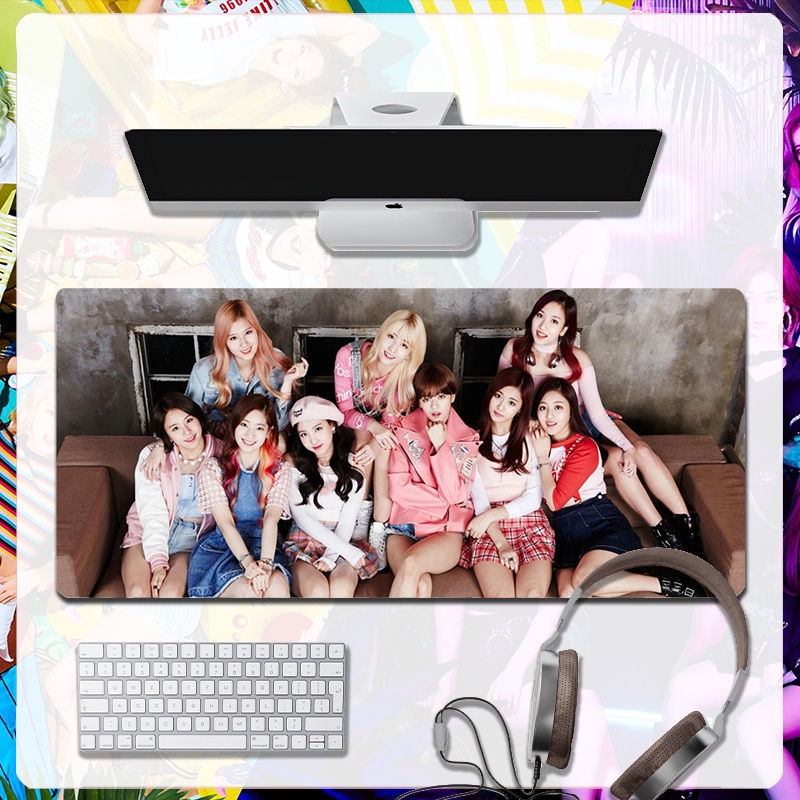 แผ่นรองเมาส์เล่นเกม K-Pop Star Twice Mouse Pad ขนาดใหญ่พิเศษกันลื่น ...