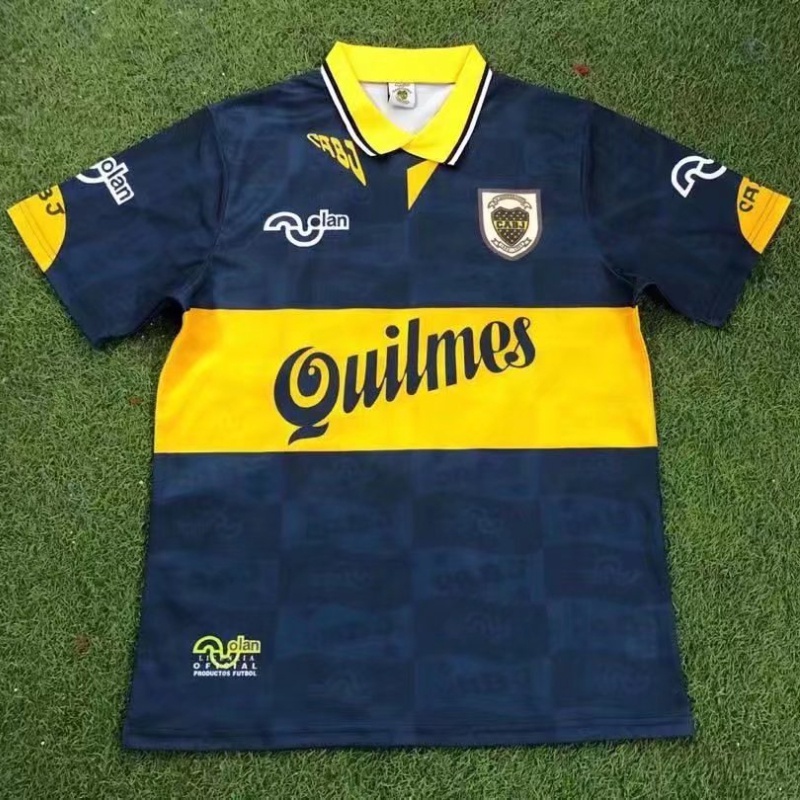 เสื้อกีฬาแขนสั้น ลายทีมชาติฟุตบอล Boca S-XXL 95-97 ชุดเหย้า AAA คุณภาพ ...