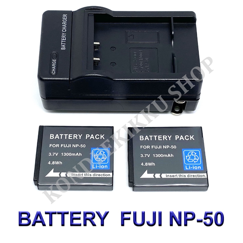 FNP-50 / NP-50 / FNP50 / NP50 Battery and Charger For Fujifilm X10,X20 ...