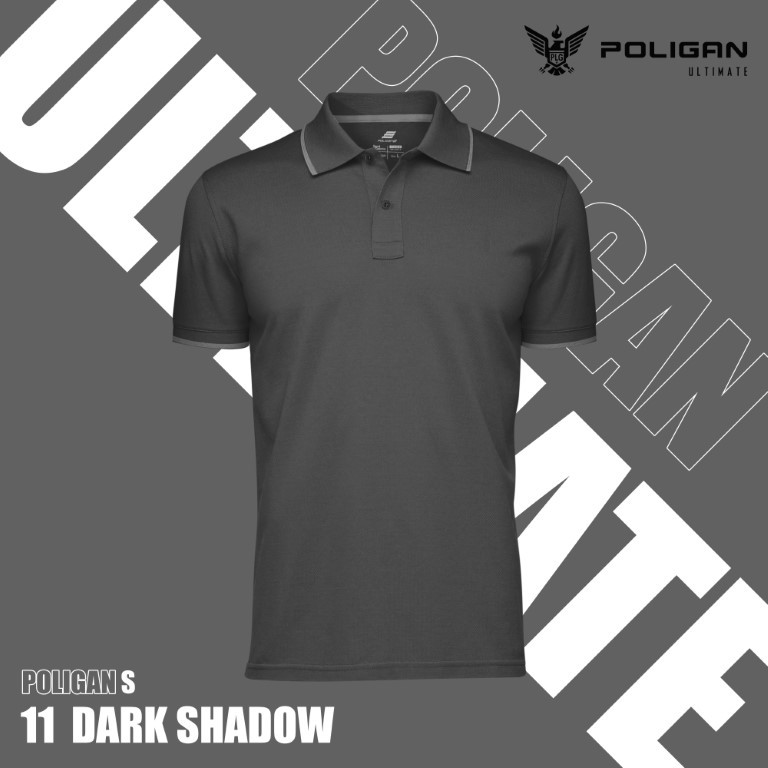 POLIGAN ULTIMATE เสื้อโปโลชาย มีกระเป๋า* (PS003) สปอร์ตคอลเลคชั่น ผ้า ...