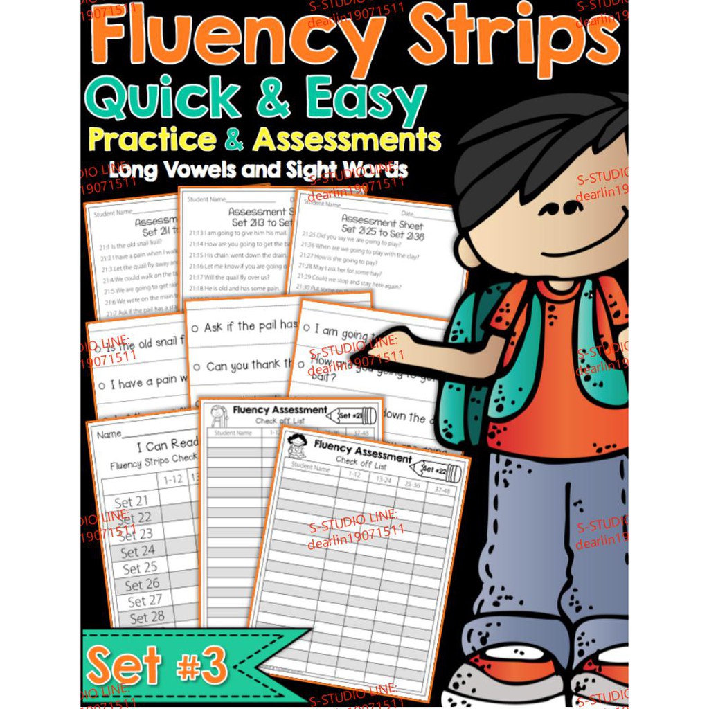 Fluency Strips™ Set 3 - Quick and Easy Practice and Assessment Grade ...