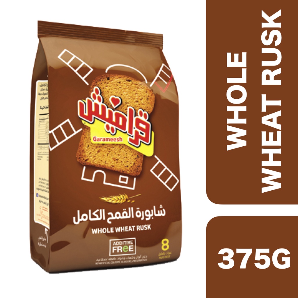 Garameesh Whole Wheat Rusk 375g ++ คารามีช โฮลวีท รัสค์ 375 กรัม ...