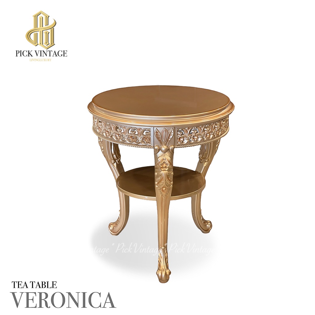 VERONICA TEA TABLE โต๊ะน้ำชาสไตล์หลุยส์ รุ่น เวโรนิก้า | Shopee Thailand