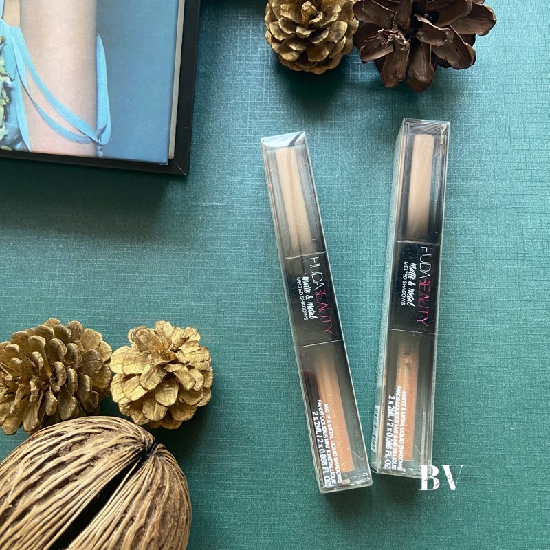 HUDA BEAUTY Matte & Metal Melted Double Ended Eyeshadow 4ml | Shopee ...