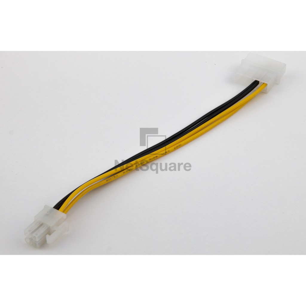Molex IDE to 4 Pin ATX 12V Connector Cable สาย | Shopee Thailand