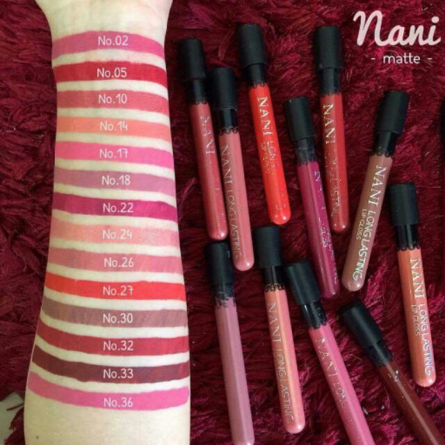 รับโค้ดเมื่อซื้อครั้งแรกฟรีีมีของแถม!! Nani Long Lasting Lip Glossร ...