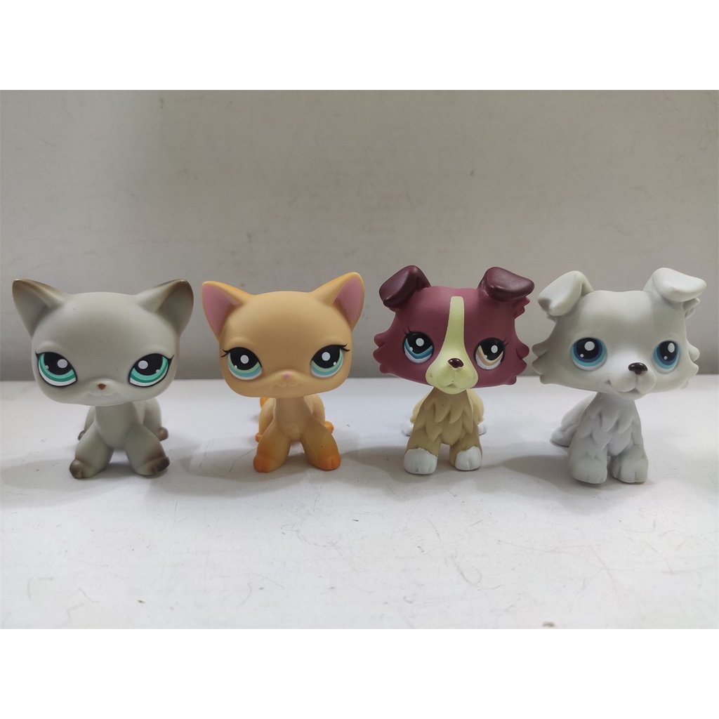 ของเล่นฟิกเกอร์ Lps Pet Dog & Cat 24 ชั่วโมง สําหรับเด็ก 01 ESGH 4 ชิ้น ...