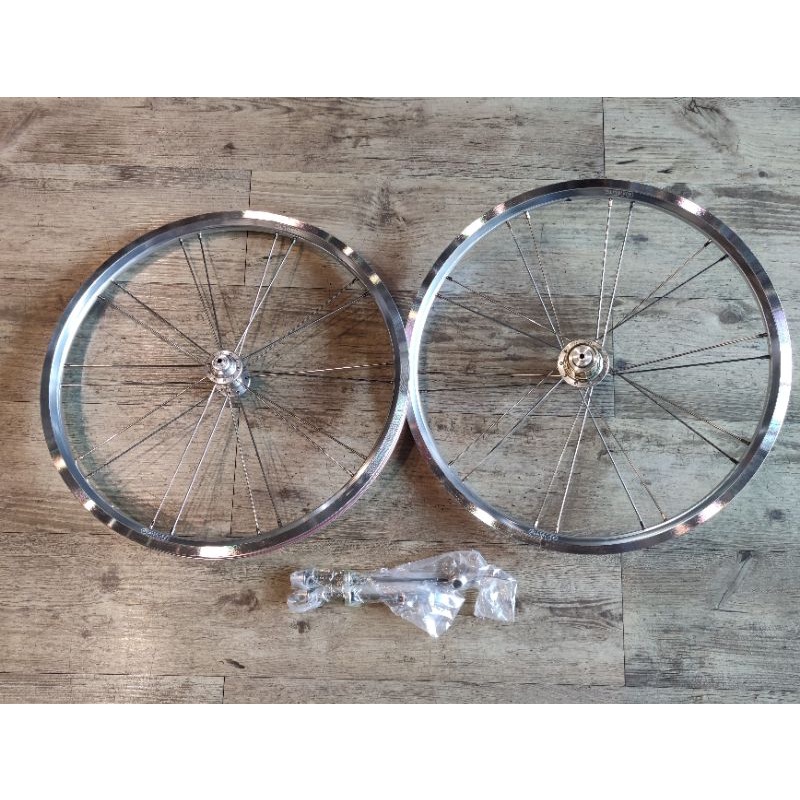 AIRLITE ชุดล้อสำเร็จ 20"(406)่ใส่รถDahon ขอบล้อ2ชั้นขนาดดุมล้อหน้ากว้าง ...