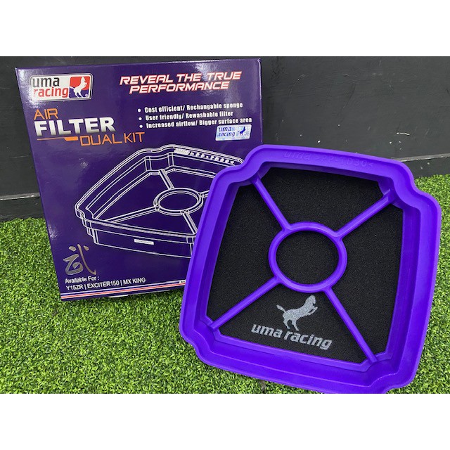Uma Racing Air Filter Dual Kit Y15 LC RS150 VF3i NMAX RSX BELANG FZ NVX ...