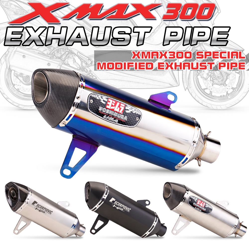 ท่อxmax ท่อpr2 ท่ออาคา xmax300 แท้ 💯 มีเลเซอร์ตรงเข็มขัด ทุกใบ | Shopee Thailand