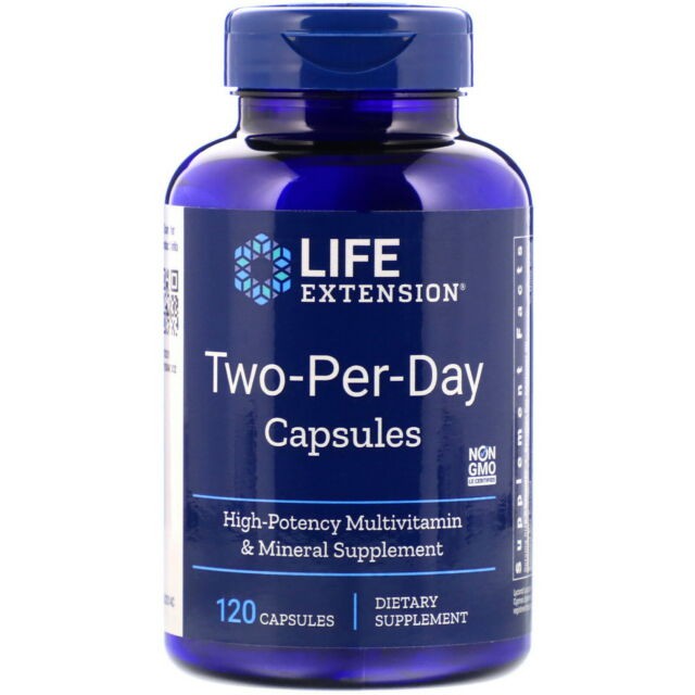 Life Extension, Two-Per-Day Capsules, 120 Capsules, In Stock, Ready to ...