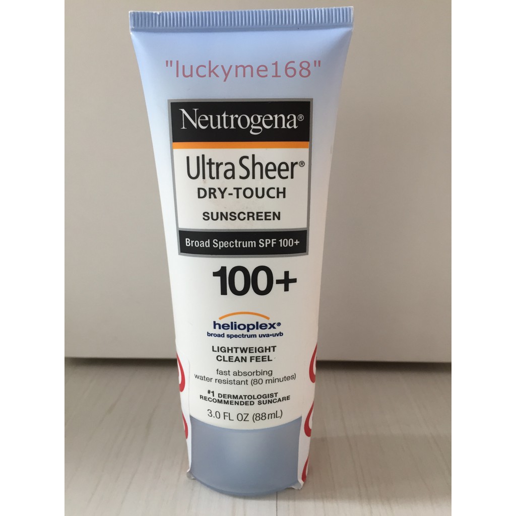 Neutrogena Ultra Sheer Dry Touch Sunblock Sunscreen SPF100+ (ครีมกันแดด ...