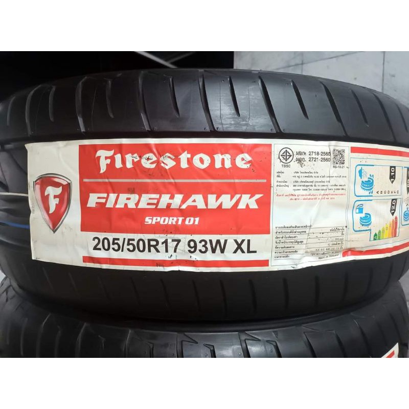 มี 2 เส้นค่ะ ยางใหม่ค้างปี 205/50R17 Firestone Firehawk Sport01 ปี 2021 ...