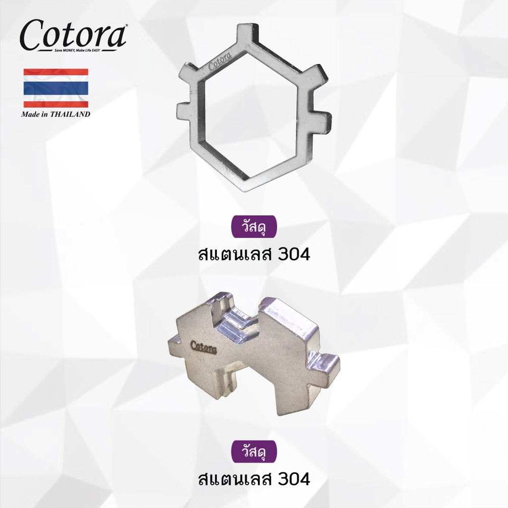 อุปกรณ์เสริมขนาด 23-24 มม. และ 7-14 มม. ไว้ใช้สำหรับประแจขันน็อตใต้อ่างอะเนกประสงค์ Cotora ...