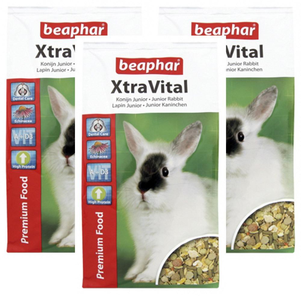 Beaphar XtraVital Junior Rabbit Food [1kg x3] บีฟาร์ อาหารลูกกระต่าย ...