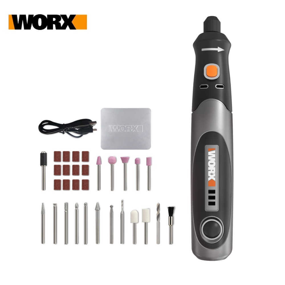 Worx เครื่องเจียรโรตารี่ไร้สาย 4V 8V WX106 WX750 ความเร็วหลายระดับ ...