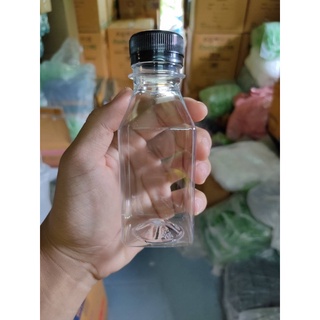 ขวด PET 150 cc. เหลี่ยมเรียบ ปาก 30 พร้อมฝา (บรรจุ 150 ใบ / ฝาเลือกสีได้) | Shopee Thailand