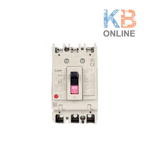 Mitsubishi เบรกเกอร์ NF63 CV 3P 63A Mitsubishi Circuit Breaker NF63 CV ...