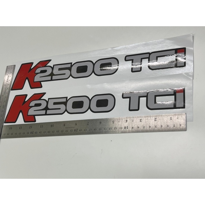สติ๊กเกอร์แบบดั้งเดิม ติดข้างประตู KIA คำว่า K2500 TCI sticker ติดรถ ...