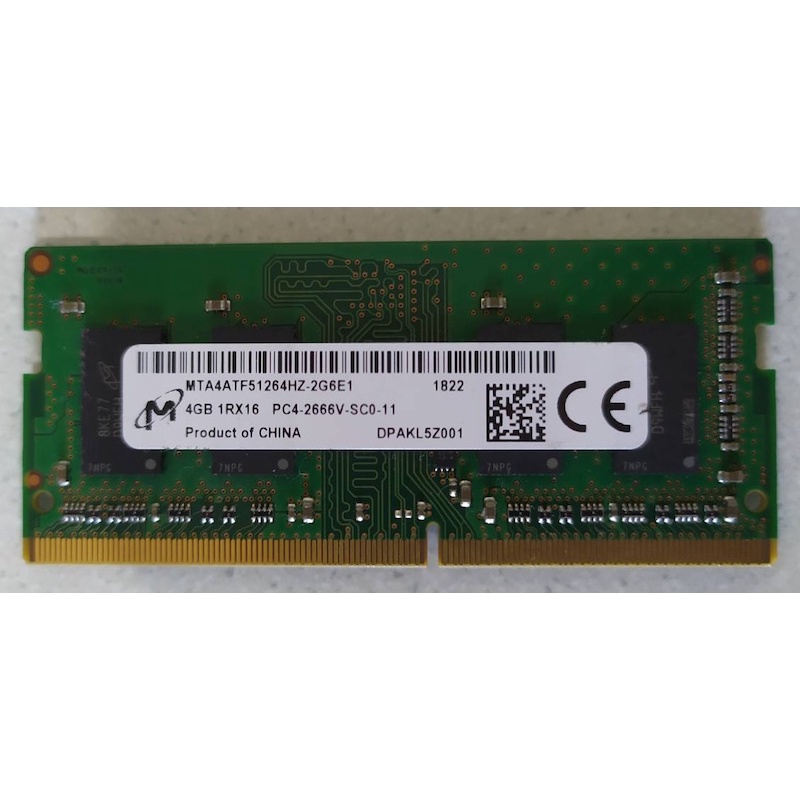 RAM Micron 4GB PC4-2666V MTA4ATF51264HZ-2G6E1 CB29A2C | Shopee Thailand