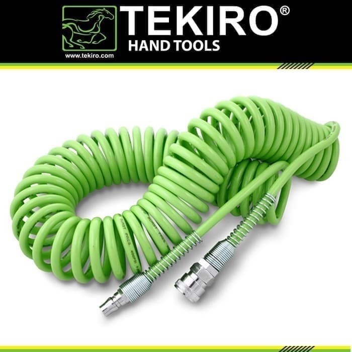 Hijau TEKIRO RECOIL HOSE - TEKIRO GREEN COMPRESSOR WIND HOSE | Shopee ...