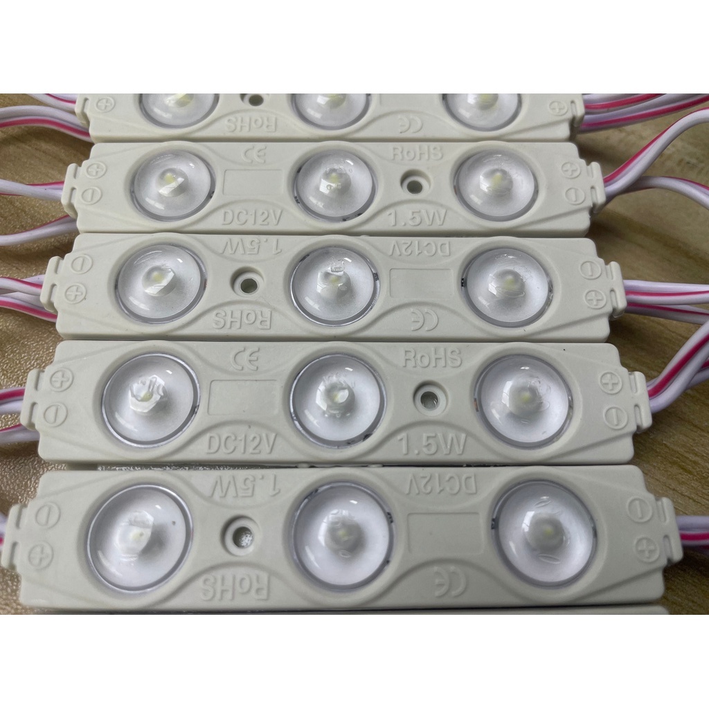 ไฟโมดูล กันน้ำ Backlight DC12V 3 Chips SMD2835 LED Module Light ...