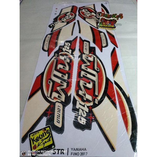 สติ๊กเกอร์สตริป LIS VARIATIONS THAILAND MOTORCYCLE YAMAHA MIO FINO 2017 ...