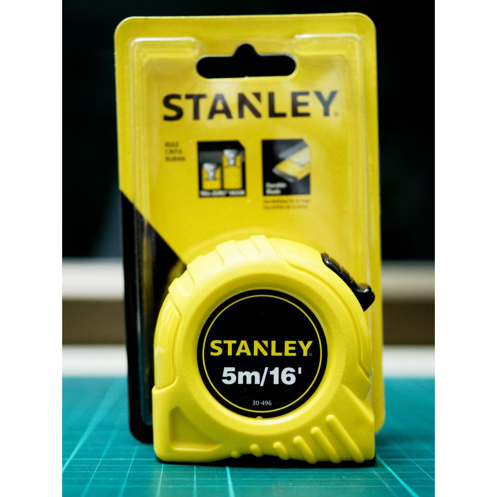 ตลับเมตร สแตนเล่ย์ Measure tape Stanley 5m 5 เมตร/16 ฟุต 30-496 | Shopee Thailand