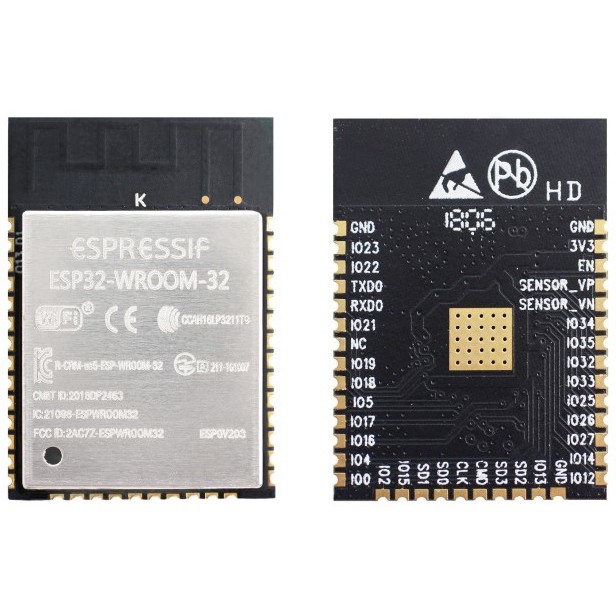 ESP32 WROOM-32 32-bit Microprocessor with 4MB & 16BM SPI Flash (ของใหม่) จากค่าย Espressif ...