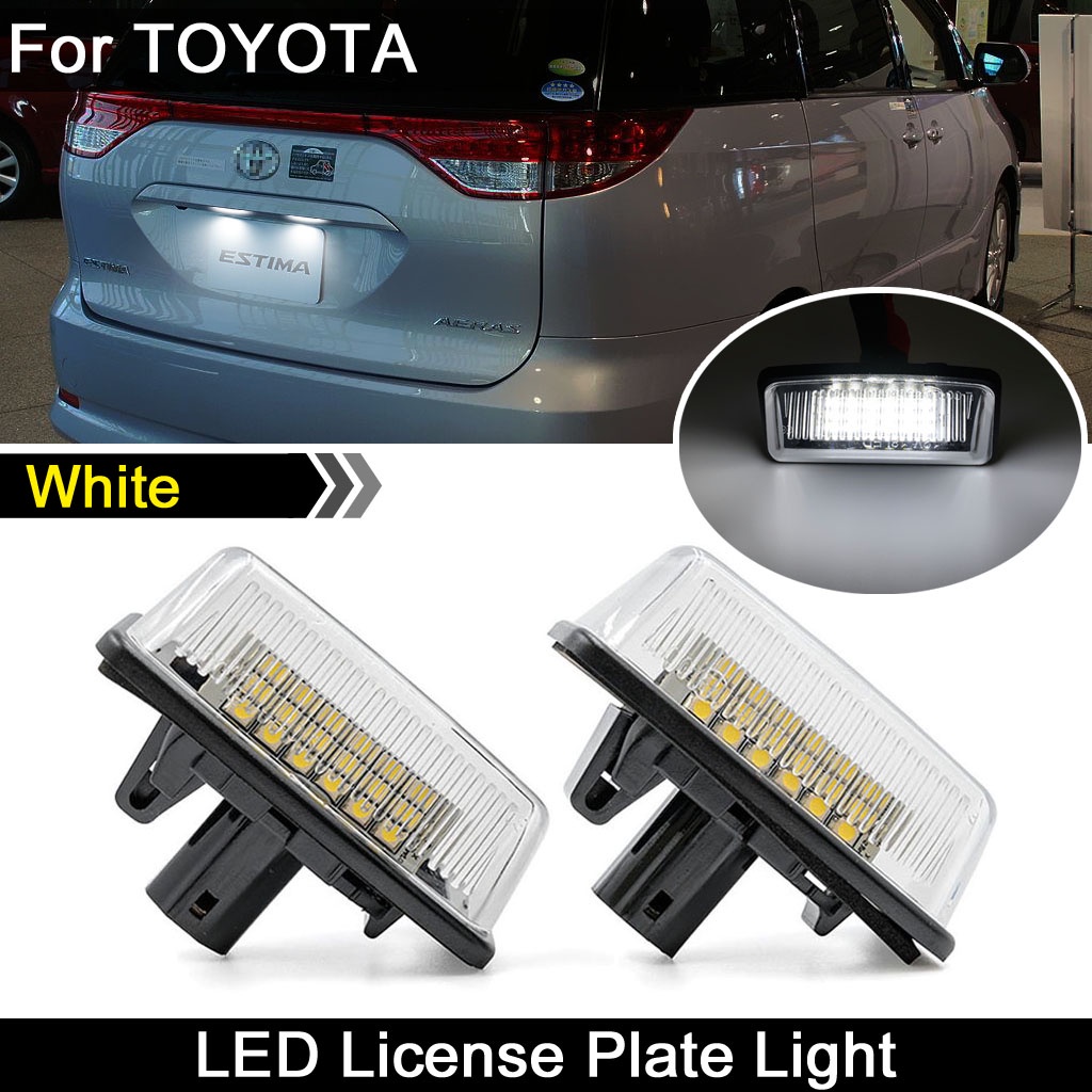 ไฟ LED ติดป้ายทะเบียนรถยนต์ สําหรับ Toyota Alphard Wish Noah/Voxy ...